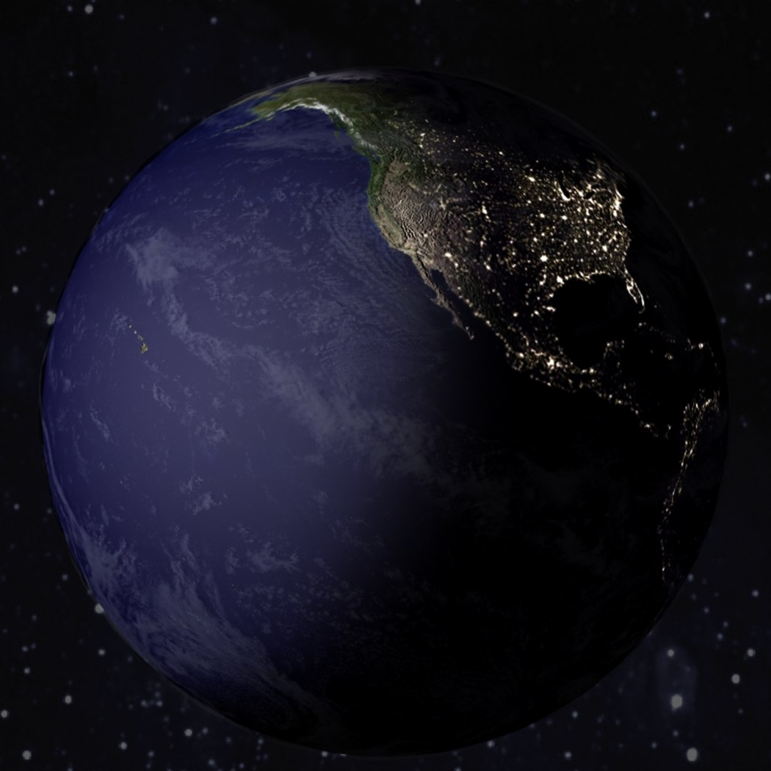 Earth Night 3d Max