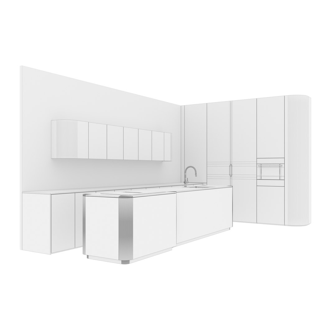 Kitchen Set 25 3D Model - TurboSquid 2150397