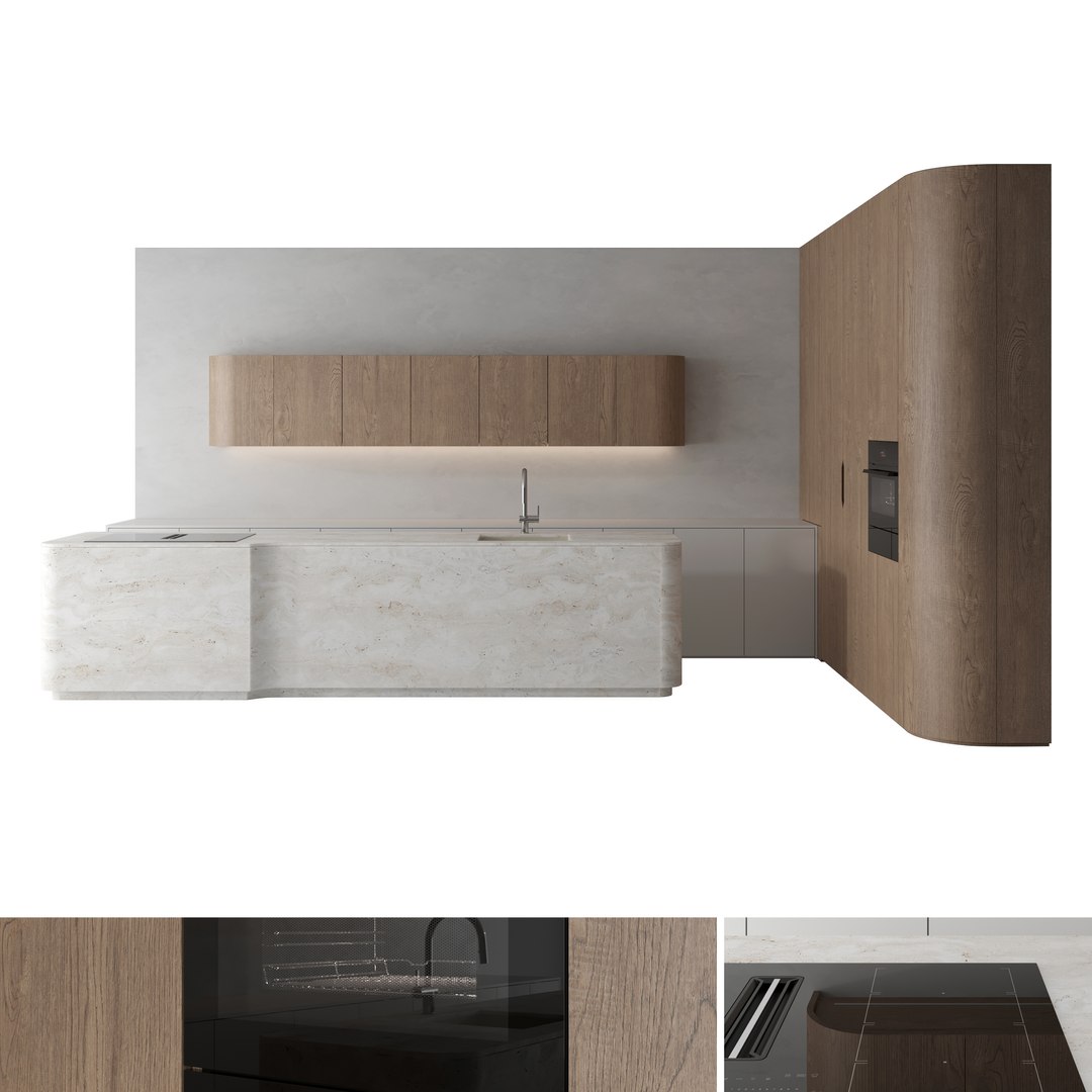 Kitchen Set 25 3D Model - TurboSquid 2150397