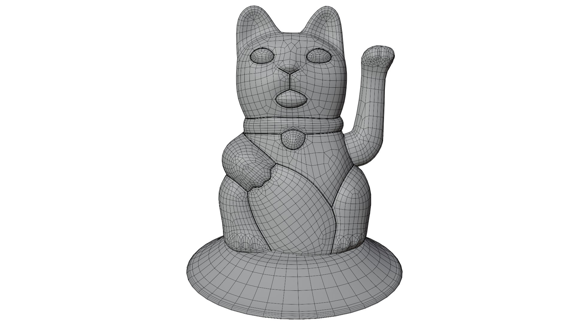 Maneki Neko 3D Model - TurboSquid 2239337