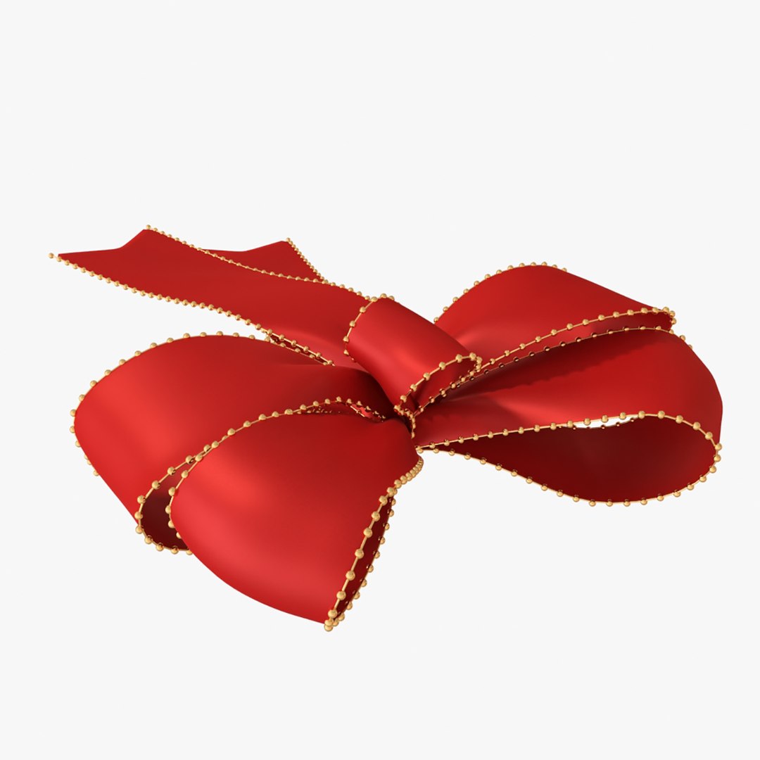 3d Model Red Bow 04
