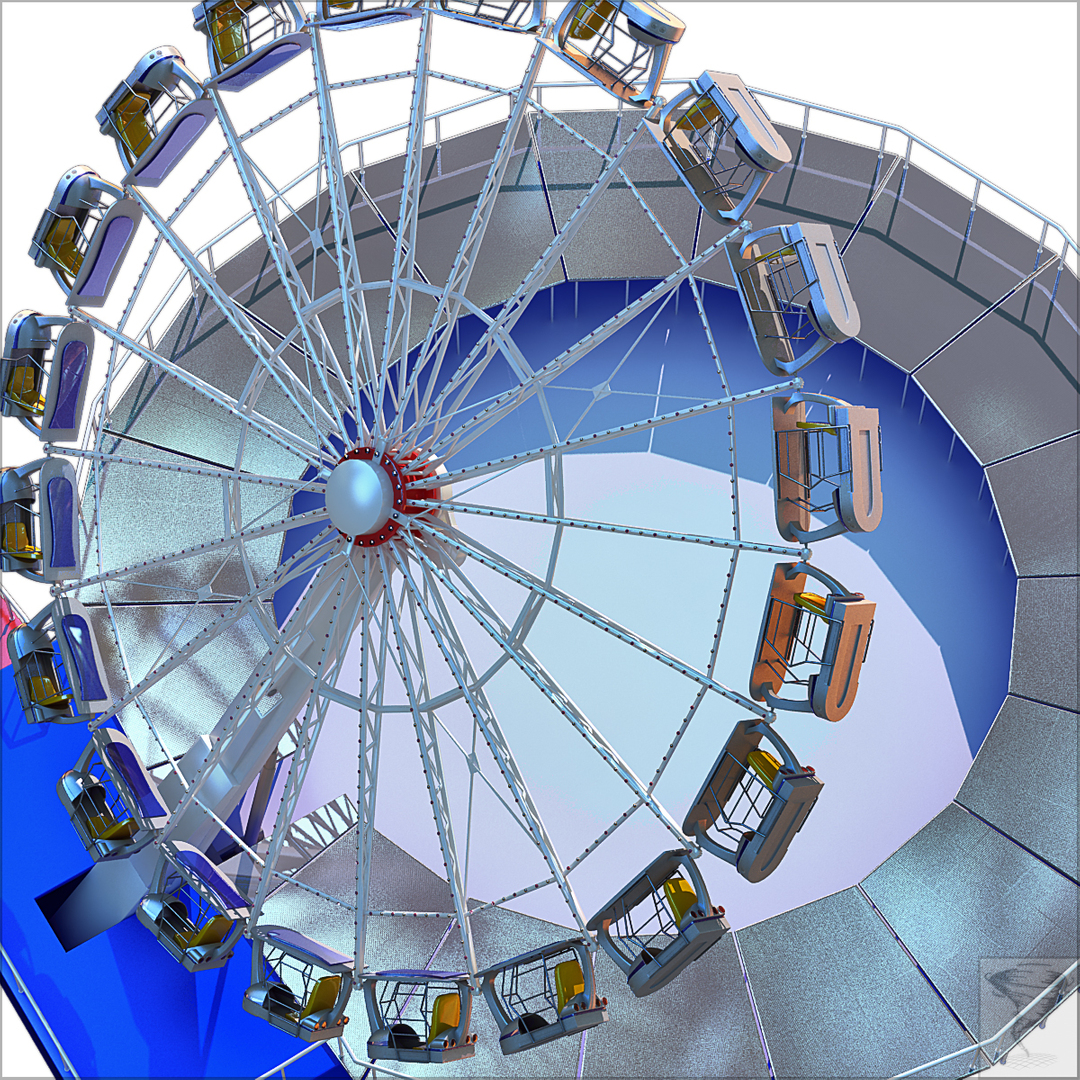 3d model enterprise ride