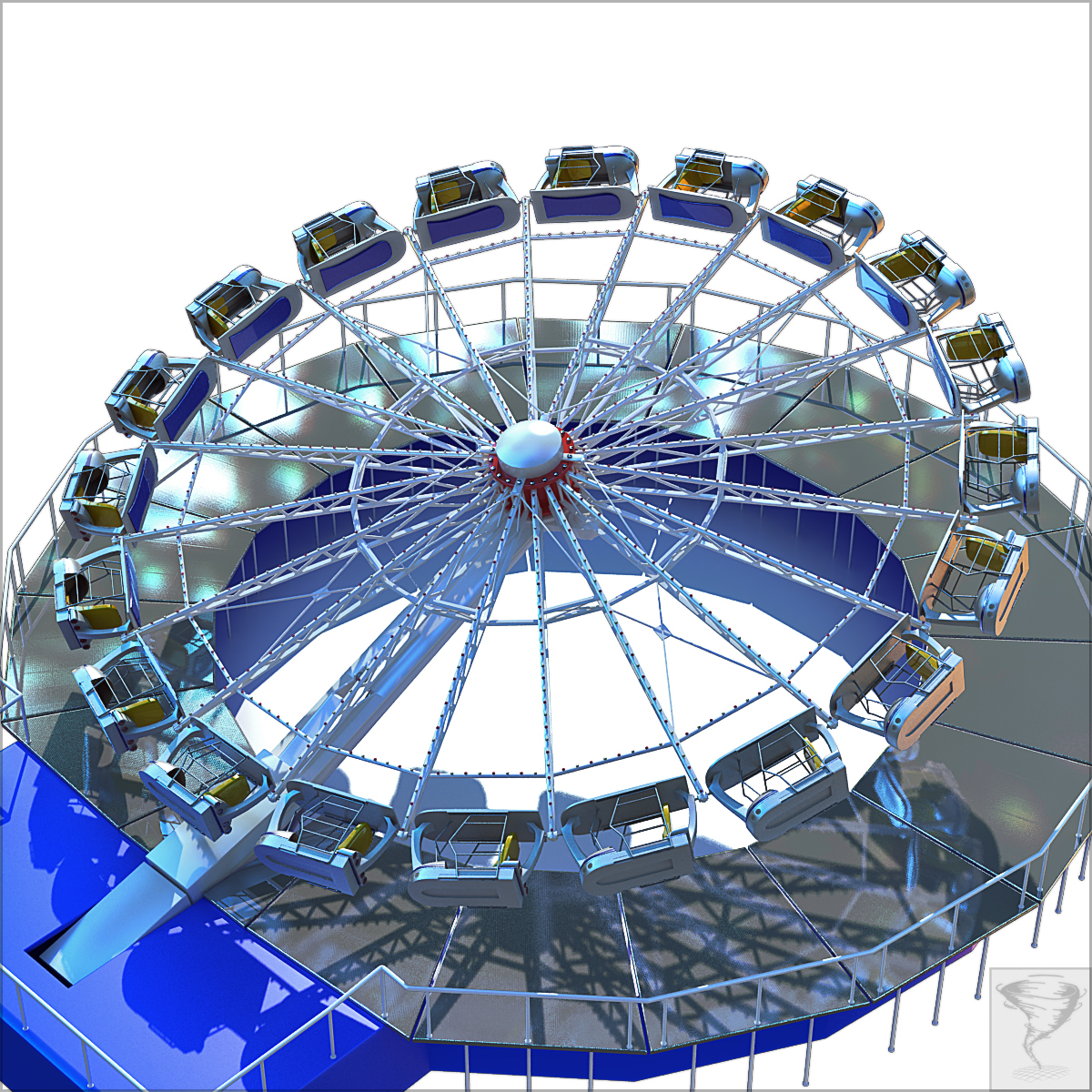 3d model enterprise ride