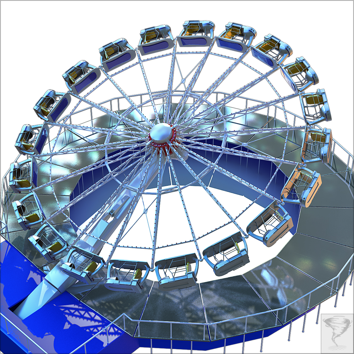 3d model enterprise ride