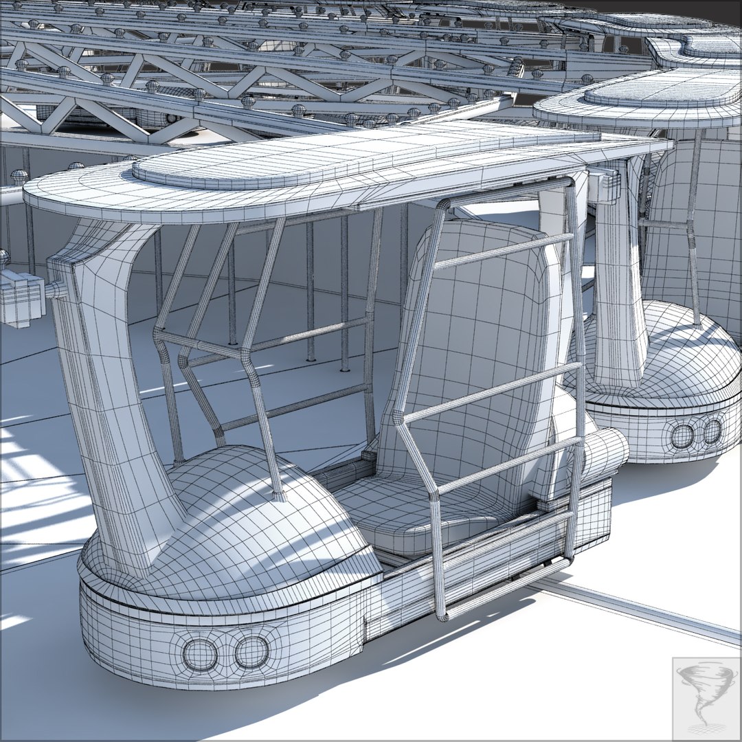 3d Model Enterprise Ride