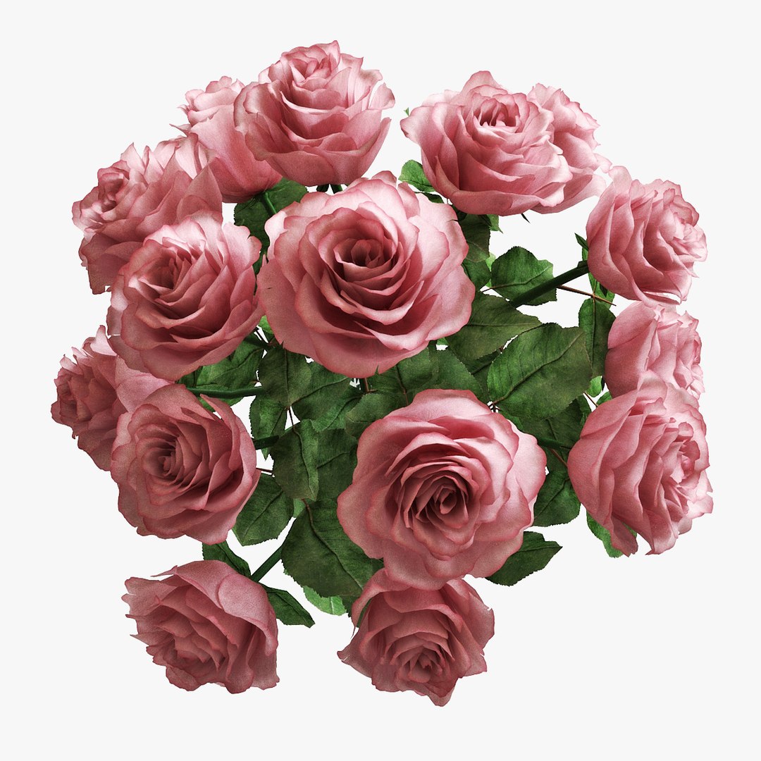 3D Roses Vase - TurboSquid 1682935