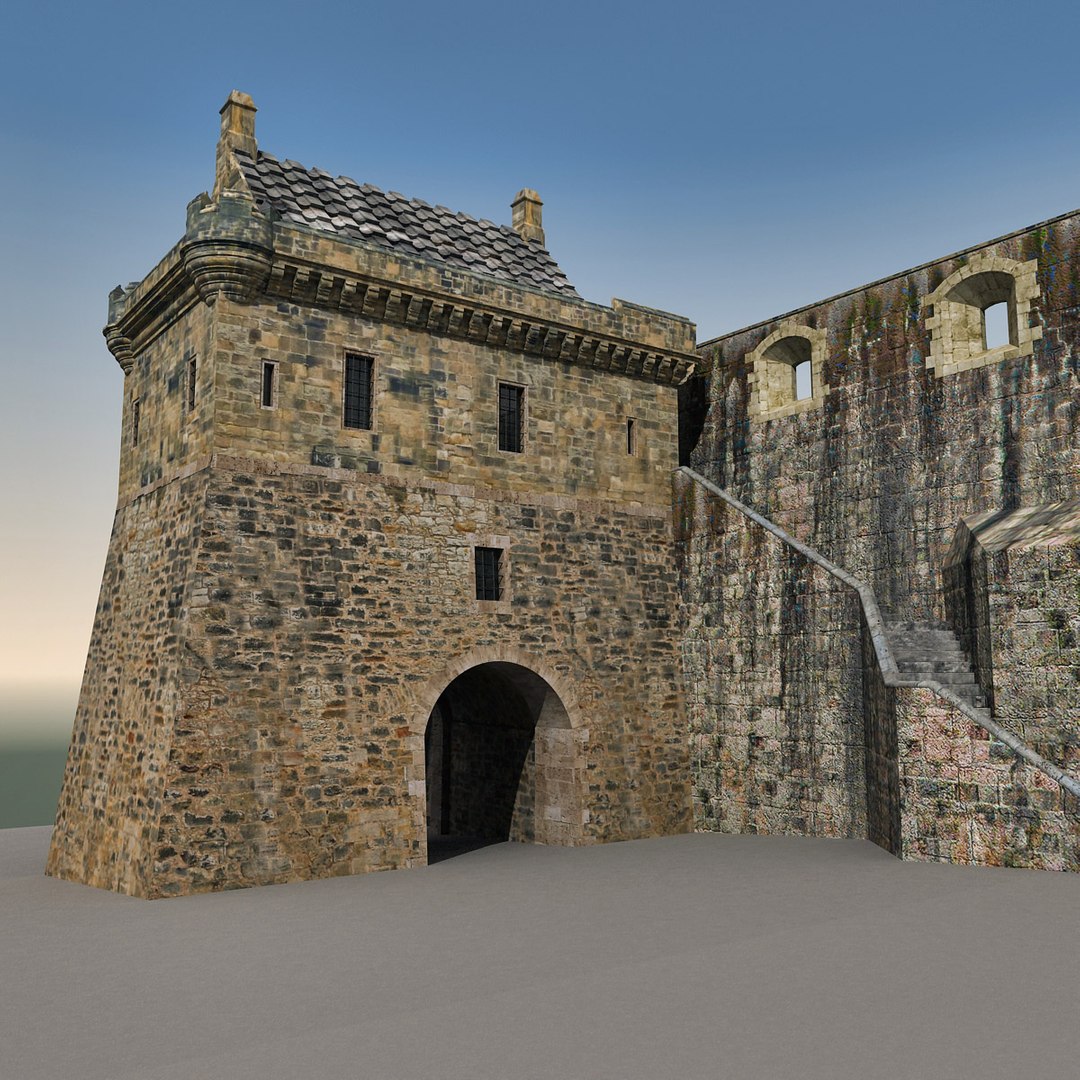 3dsmax Edinburgh Castle Scene