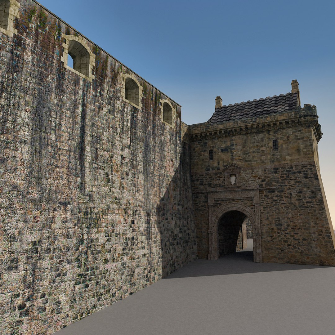 3dsmax Edinburgh Castle Scene