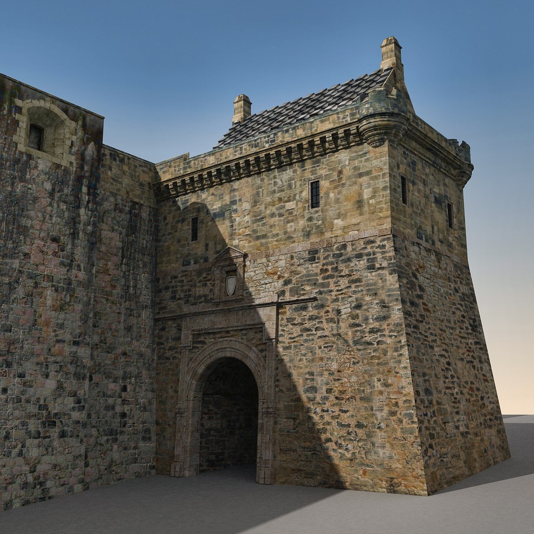 3dsmax Edinburgh Castle Scene