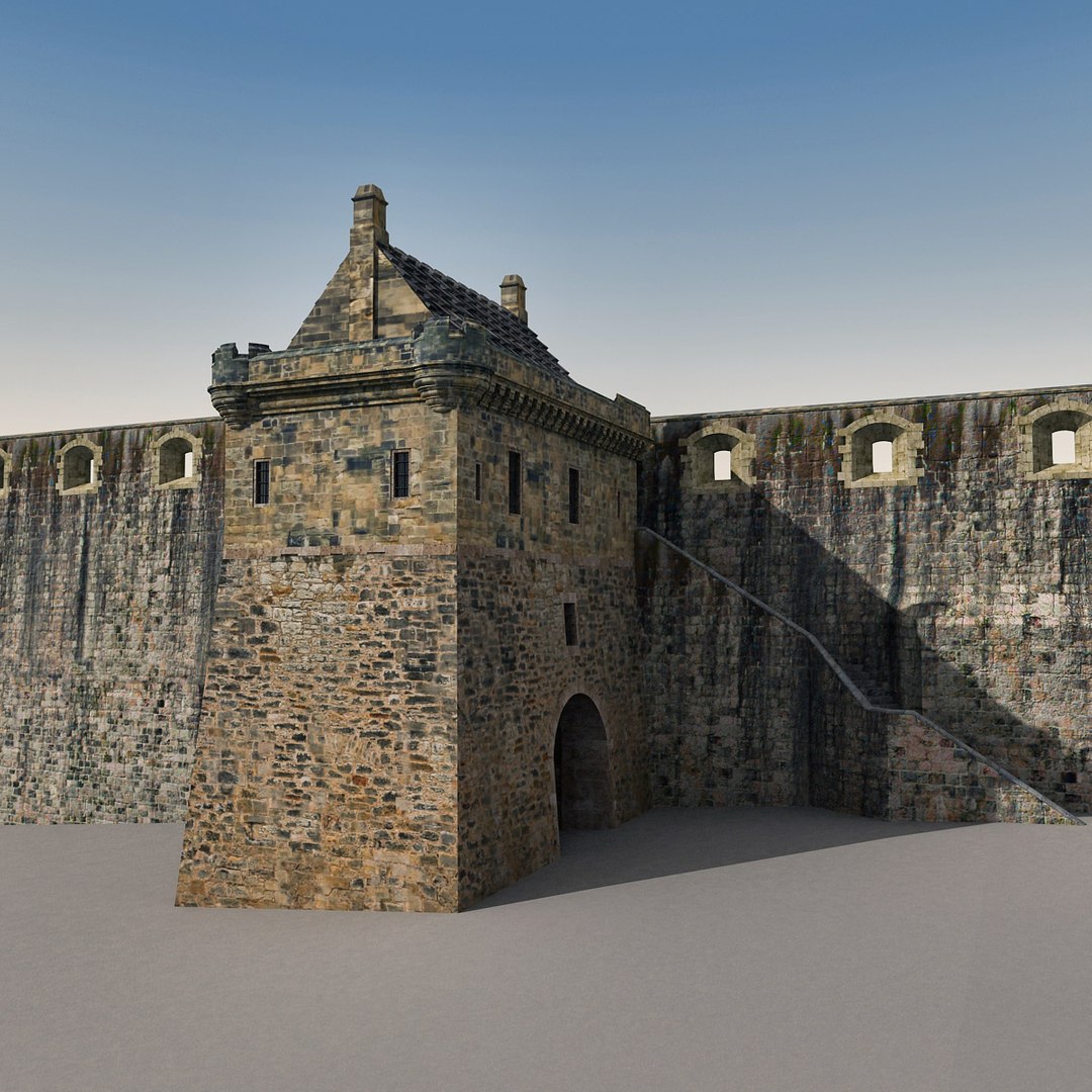 3dsmax Edinburgh Castle Scene