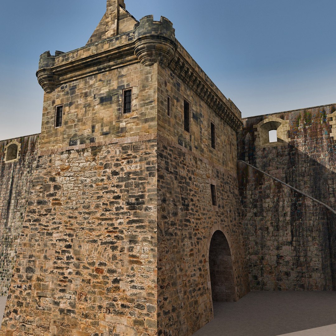 3dsmax Edinburgh Castle Scene