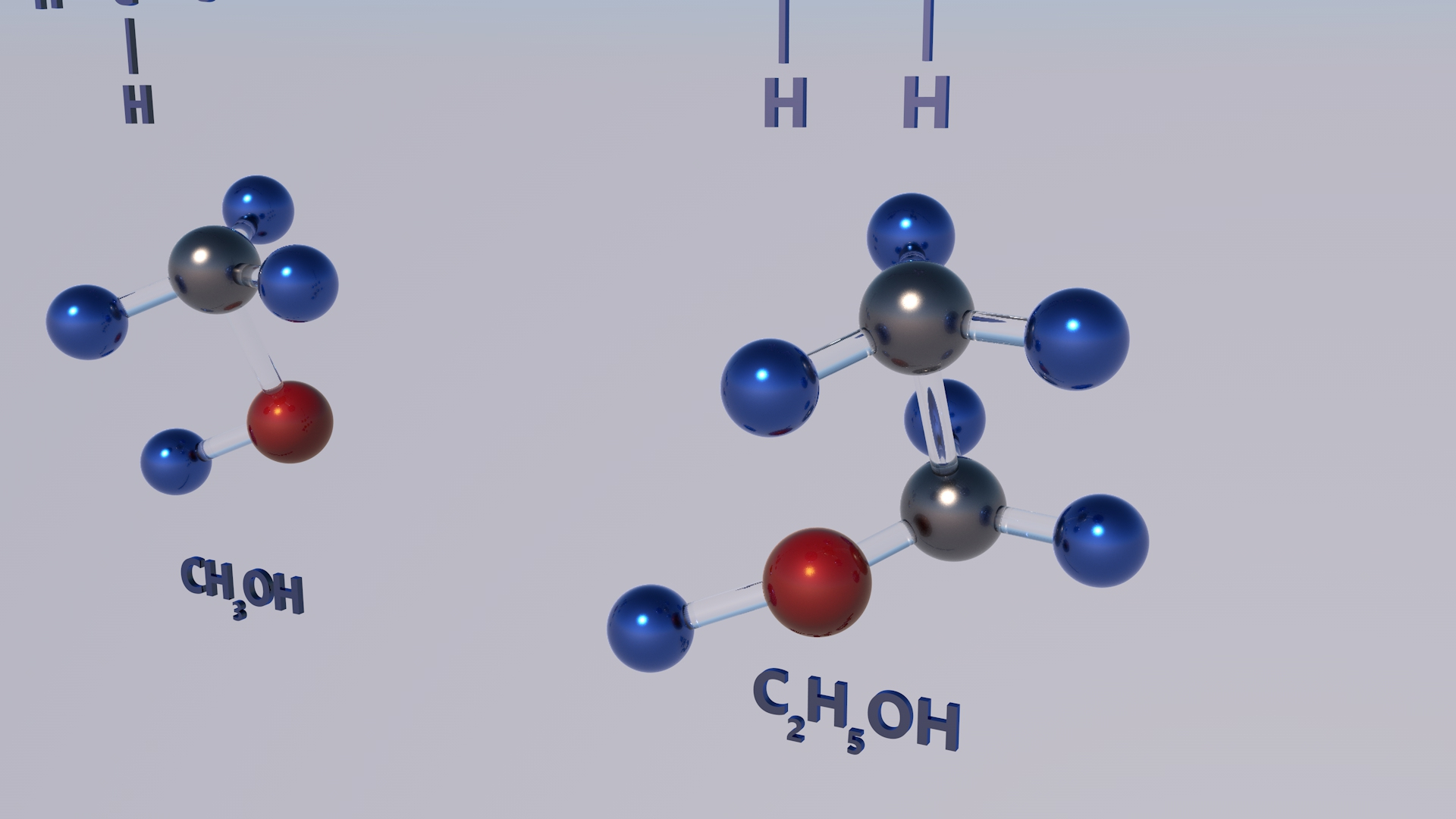 3D model structtura structure methanol ethanol - TurboSquid 1709125