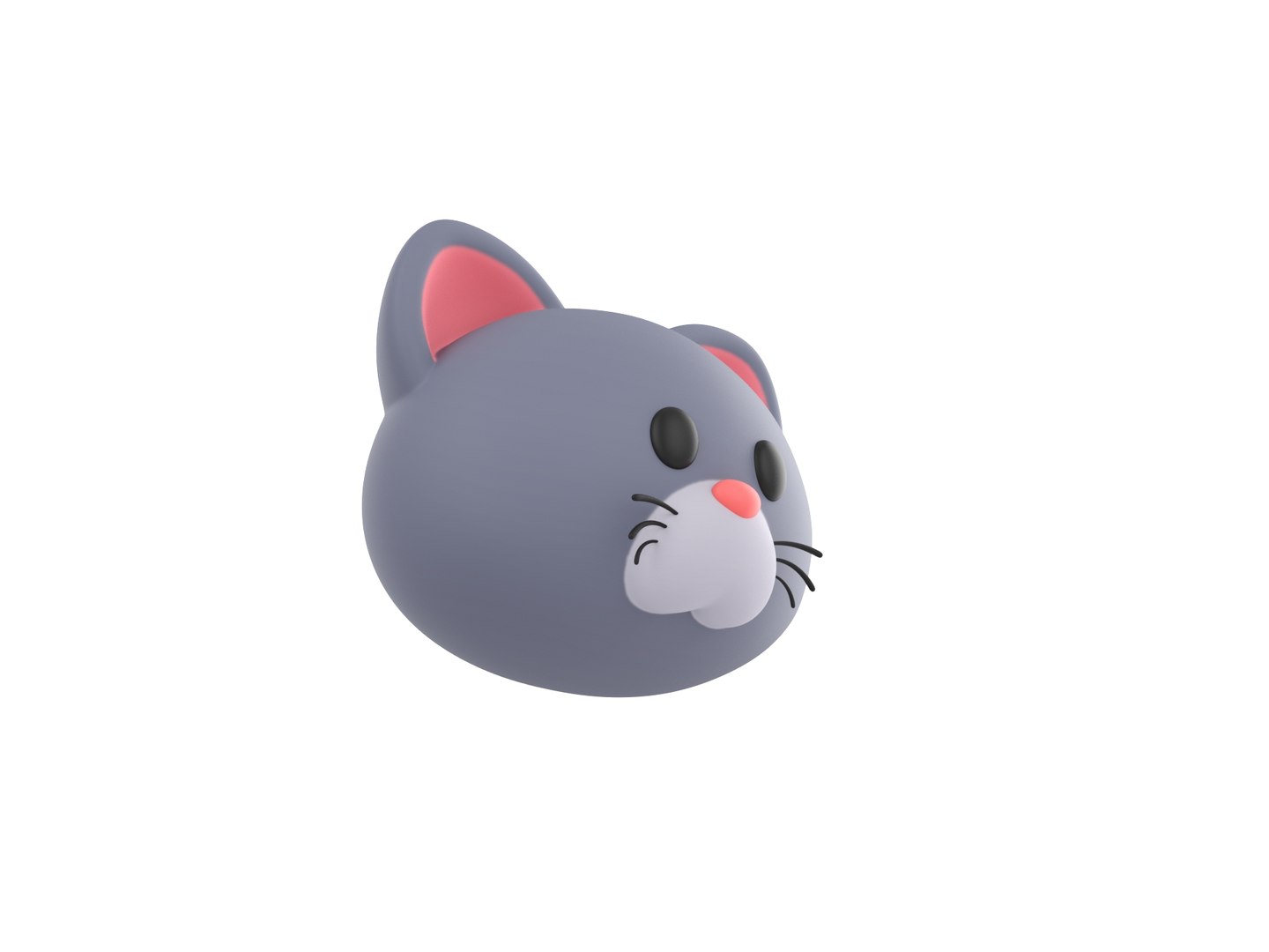 Prop128 Cat Head Model - TurboSquid 1945263