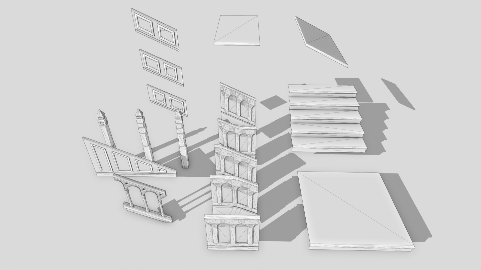 Staircase Standard Modular Asset 3D Model - TurboSquid 2307041