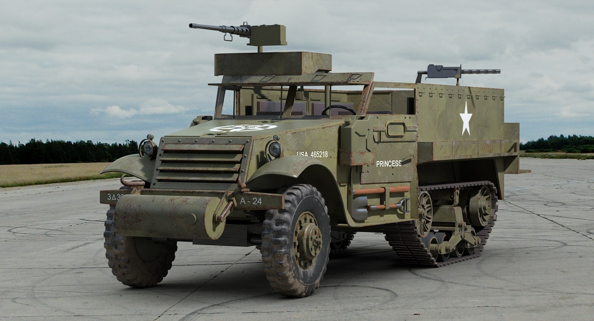 Max Ww2 M3 Half Track