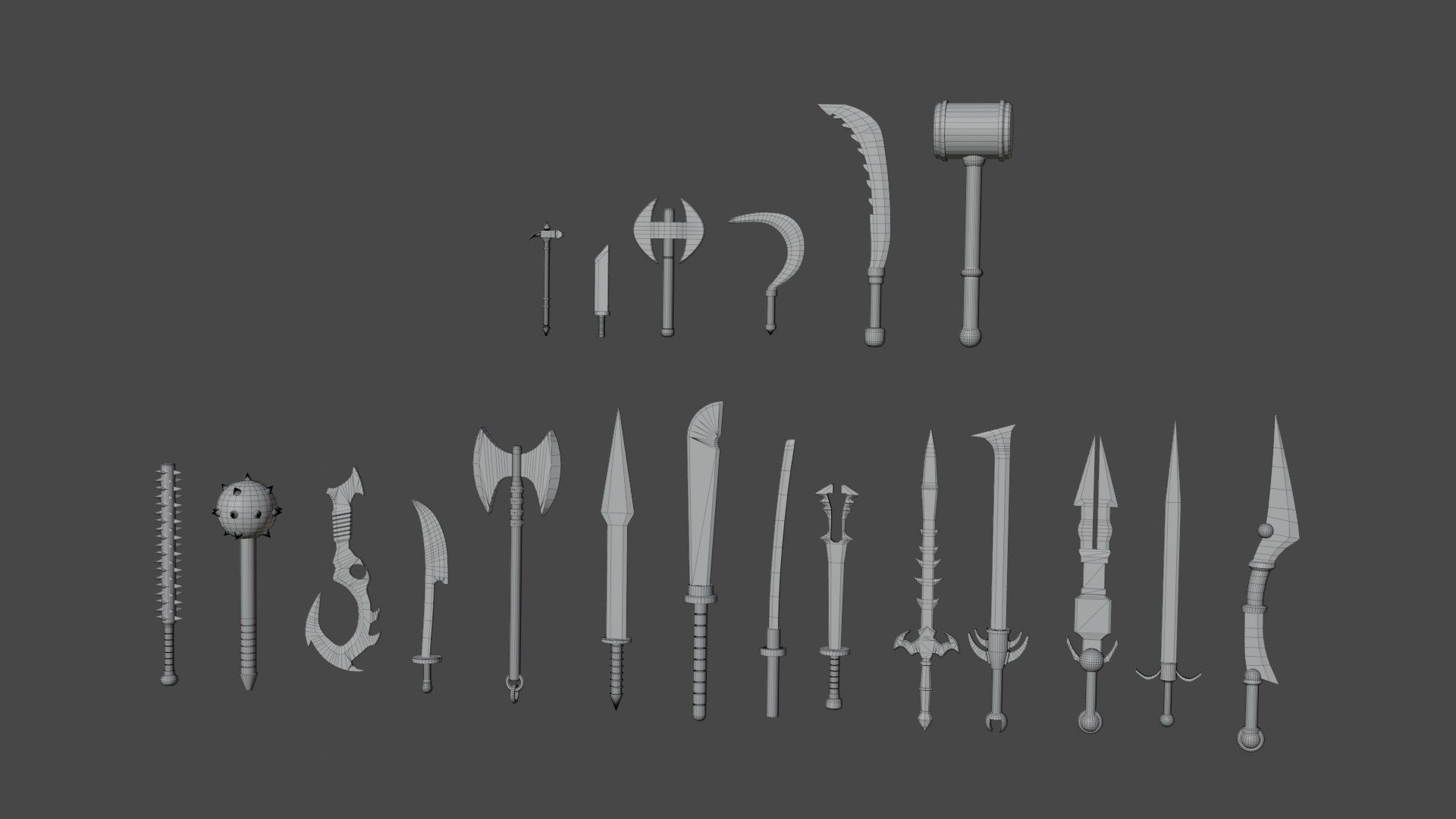 Collection Of Swords 3D Model - TurboSquid 2075355