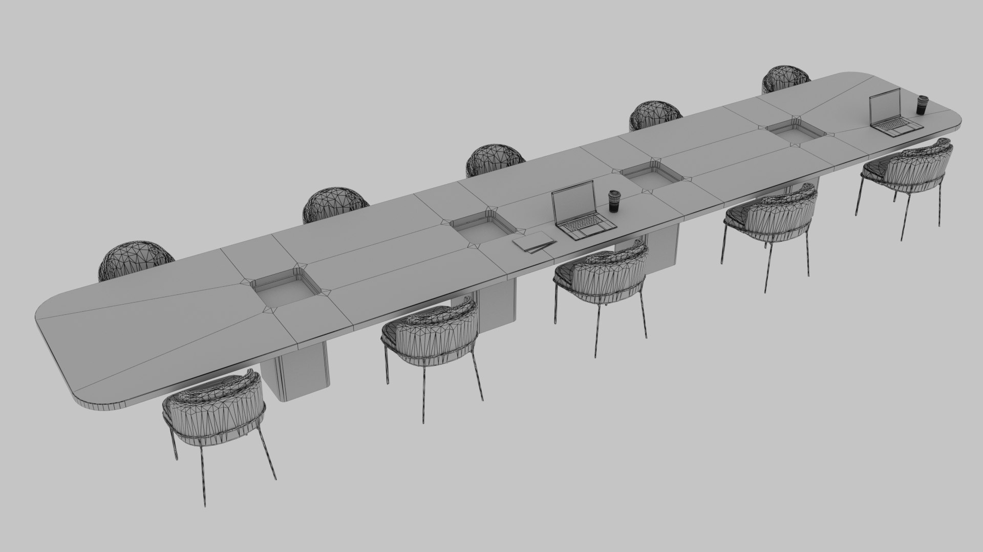 Meeting Table 3D Model - TurboSquid 2158831