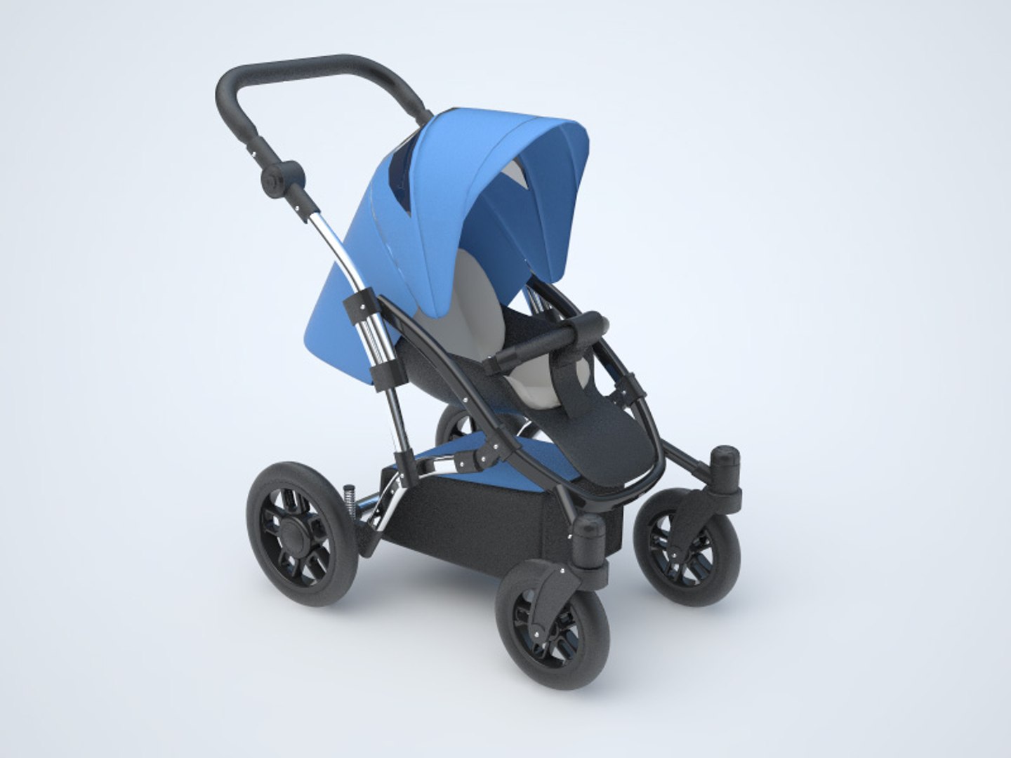 Baby Stroller 3d C4d