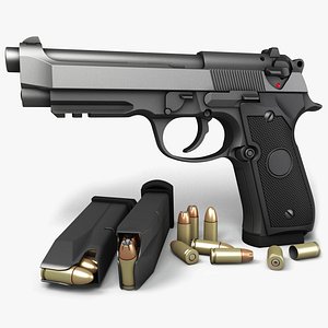 Animated Semi-Automatic Pistol 3D Models for Download | TurboSquid
