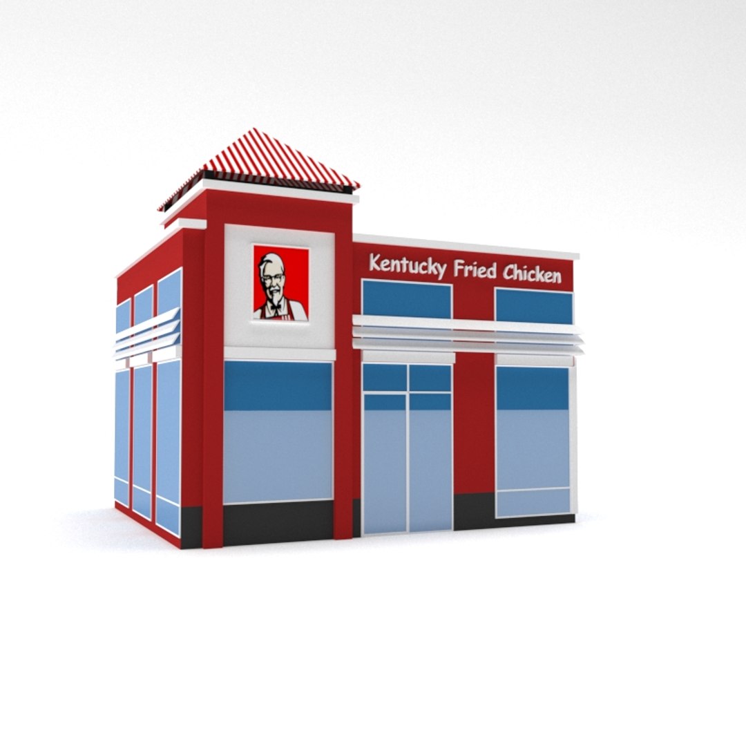 Kfc Building Polys Model - TurboSquid 1338279