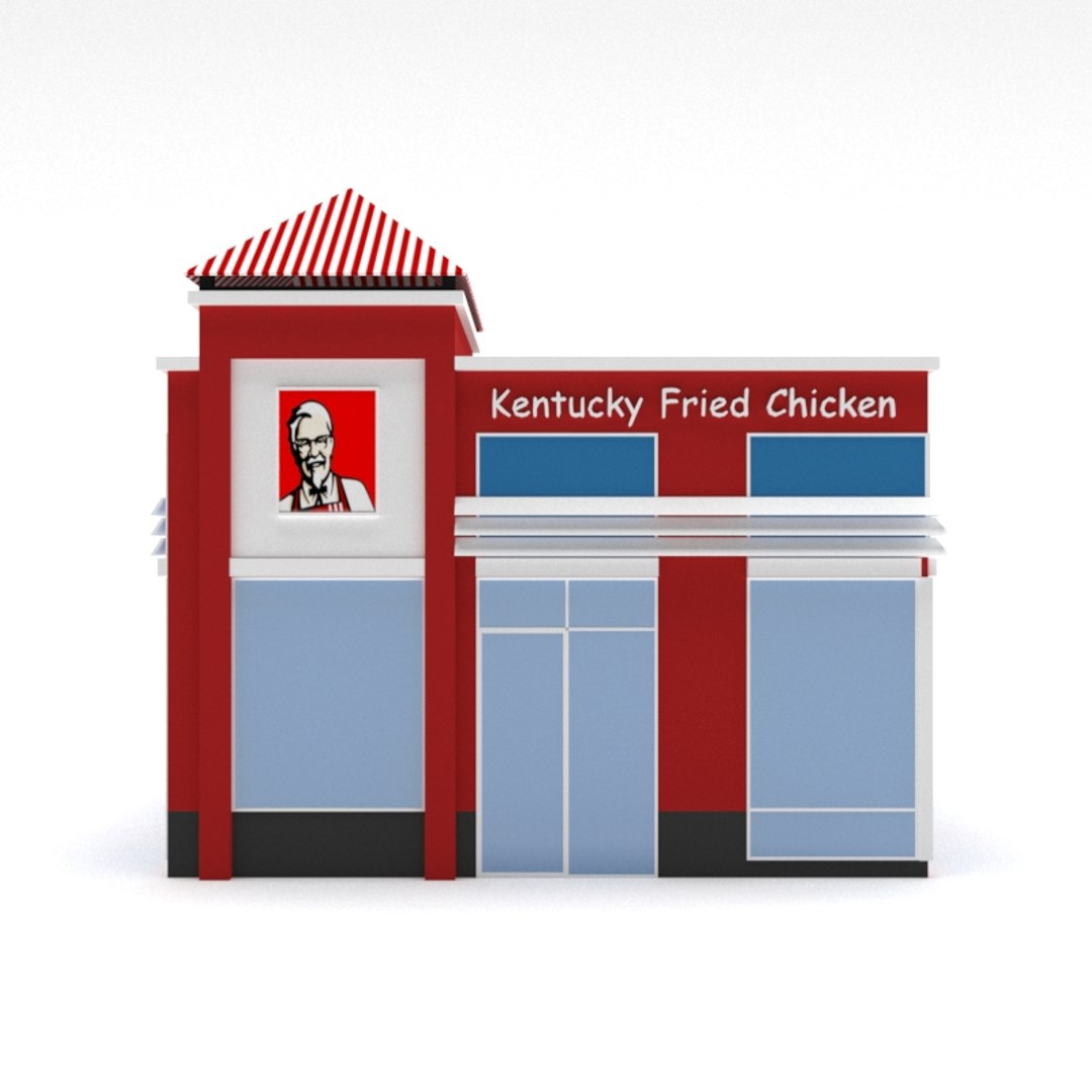 Kfc Building Polys Model - TurboSquid 1338279