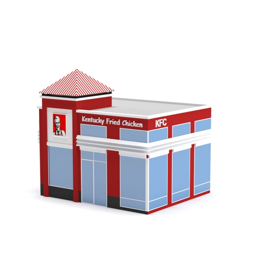 Kfc Building Polys Model - TurboSquid 1338279
