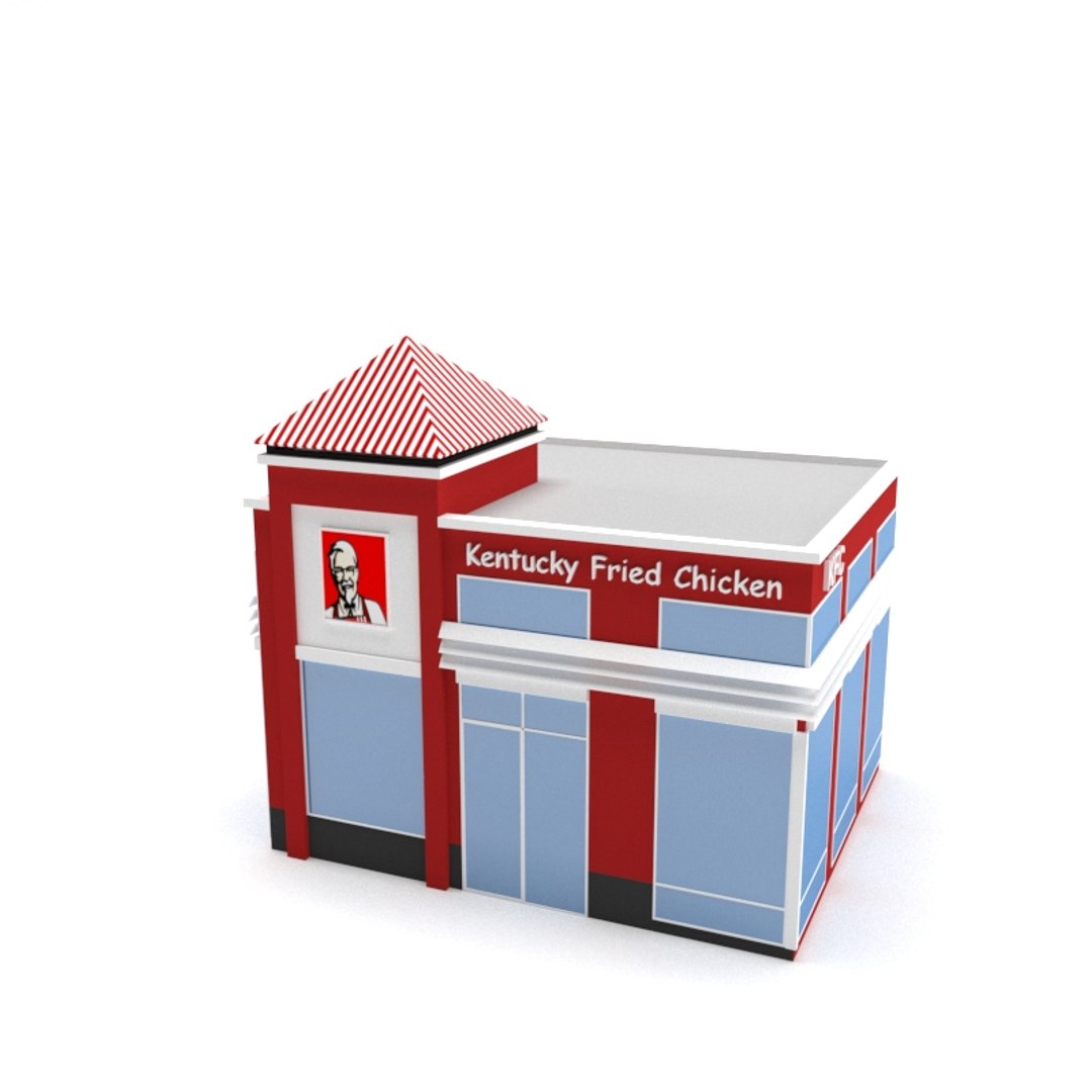 Kfc Building Polys Model - TurboSquid 1338279