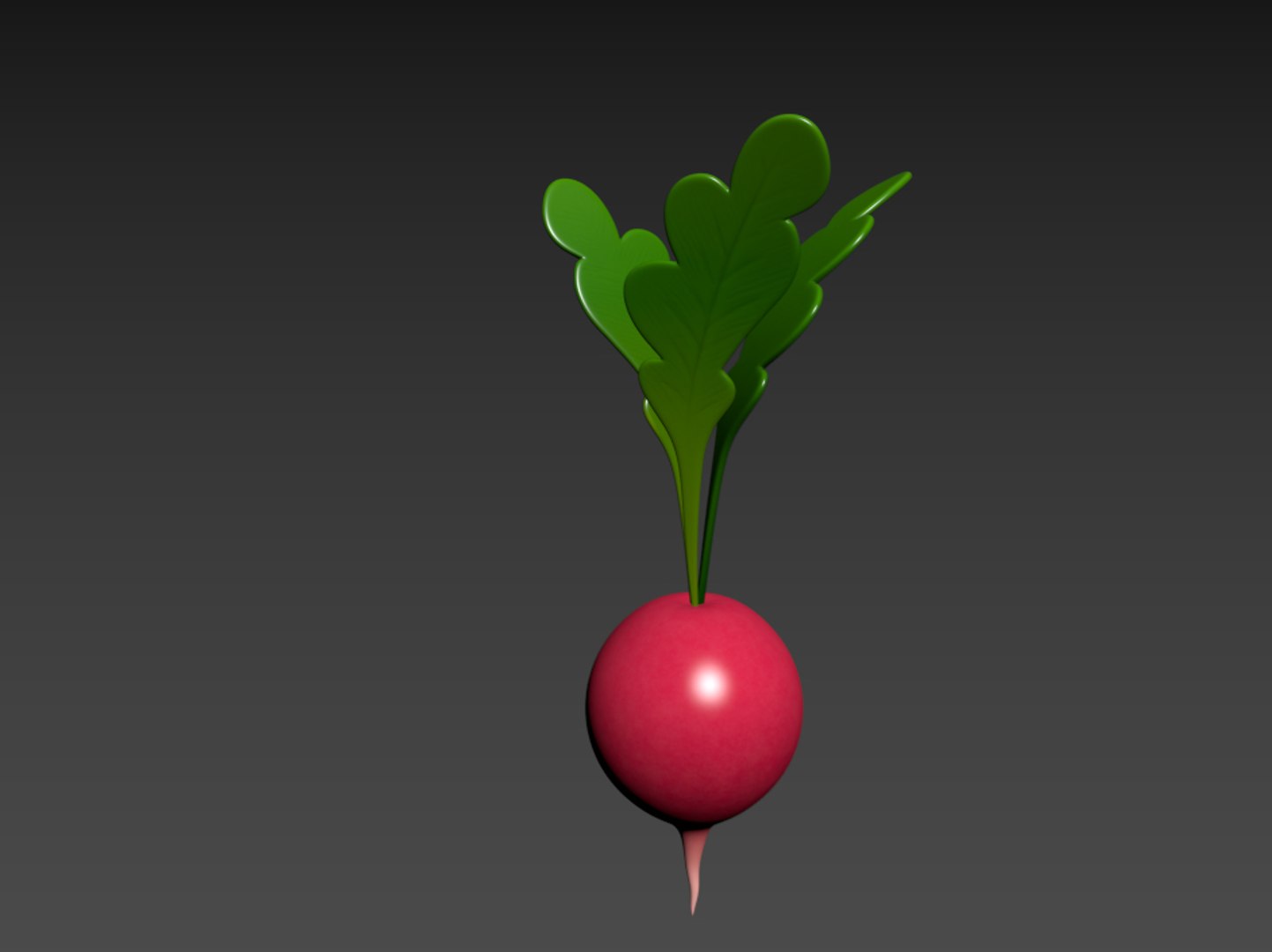 3D Radish Cartoon Style - TurboSquid 1494494