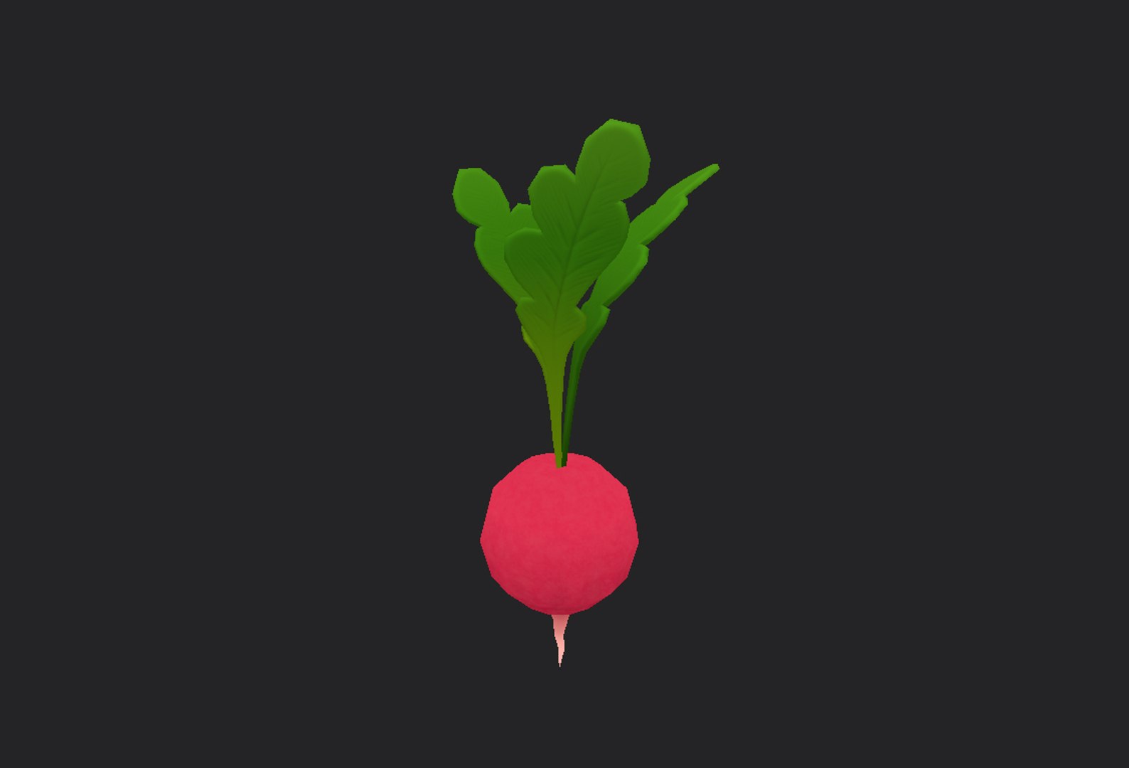 3D Radish Cartoon Style - TurboSquid 1494494