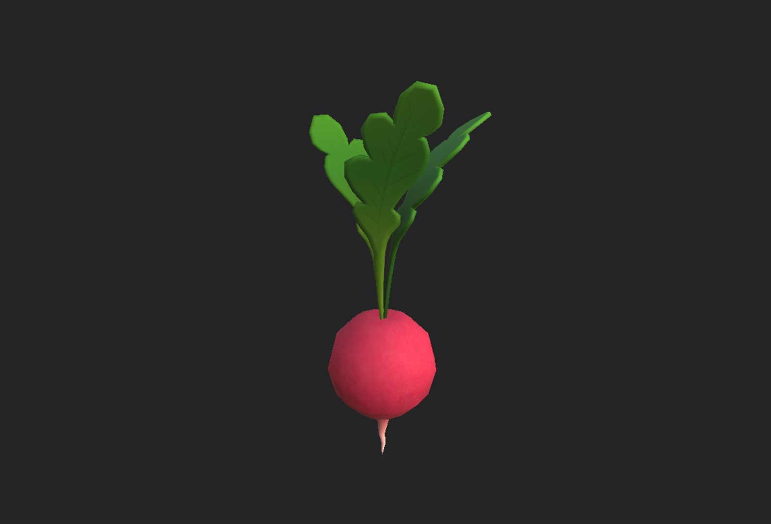 3D Radish Cartoon Style - TurboSquid 1494494