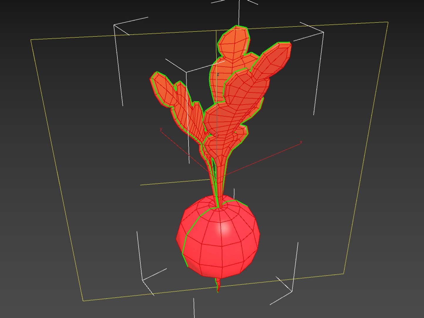 3D Radish Cartoon Style - TurboSquid 1494494