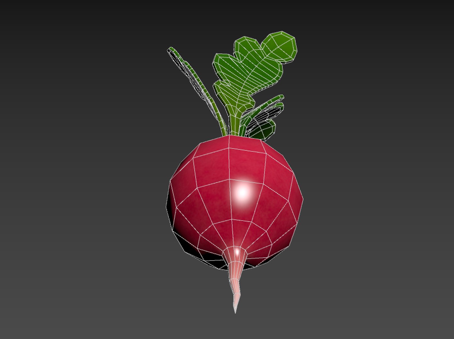 3D Radish Cartoon Style - TurboSquid 1494494