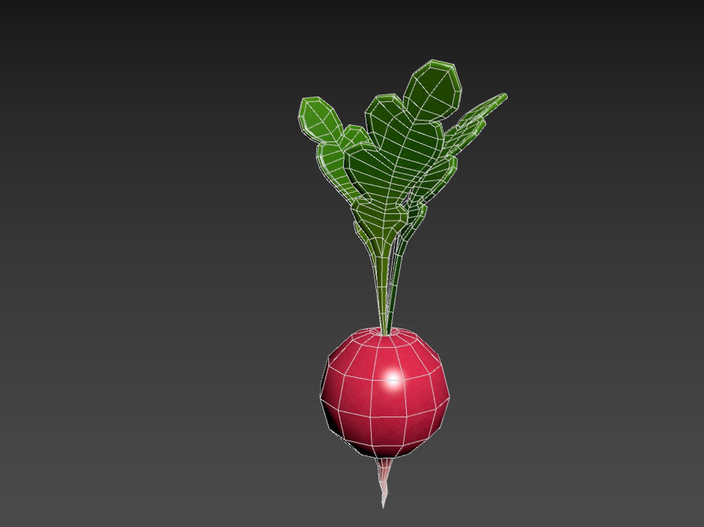 3D Radish Cartoon Style - TurboSquid 1494494