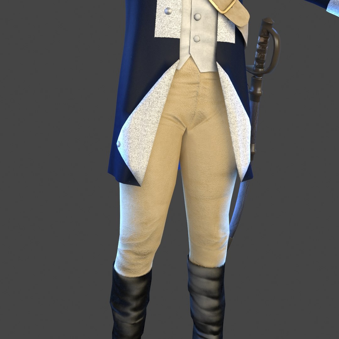 American Revolution Soldier 3D Model - TurboSquid 1456671