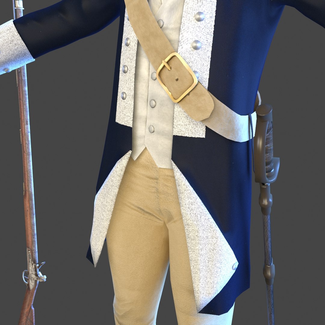 American Revolution Soldier 3D Model - TurboSquid 1456671