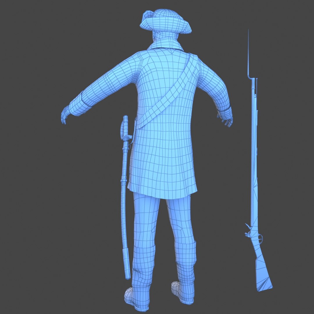 American Revolution Soldier 3D Model - TurboSquid 1456671