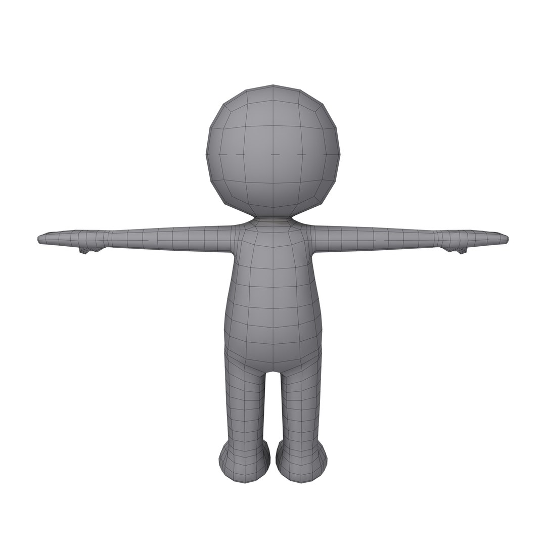 Stickman Character 3D - TurboSquid 1570215