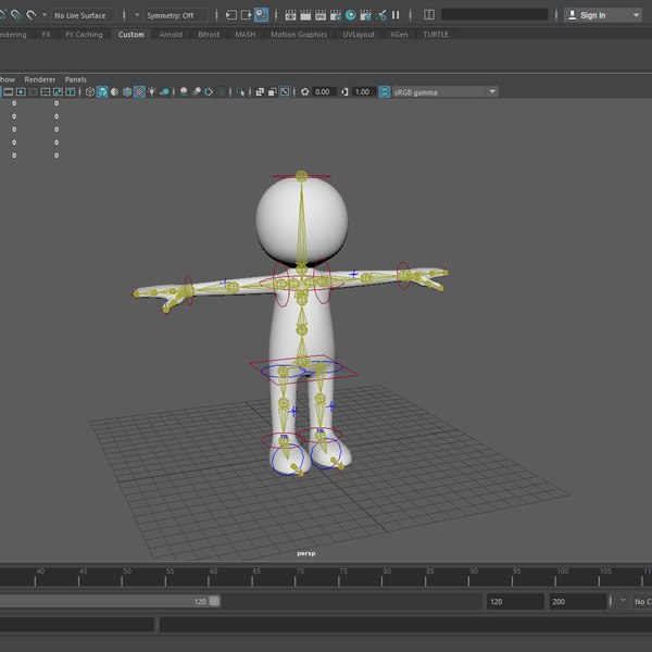 Stickman character 3D - TurboSquid 1570215