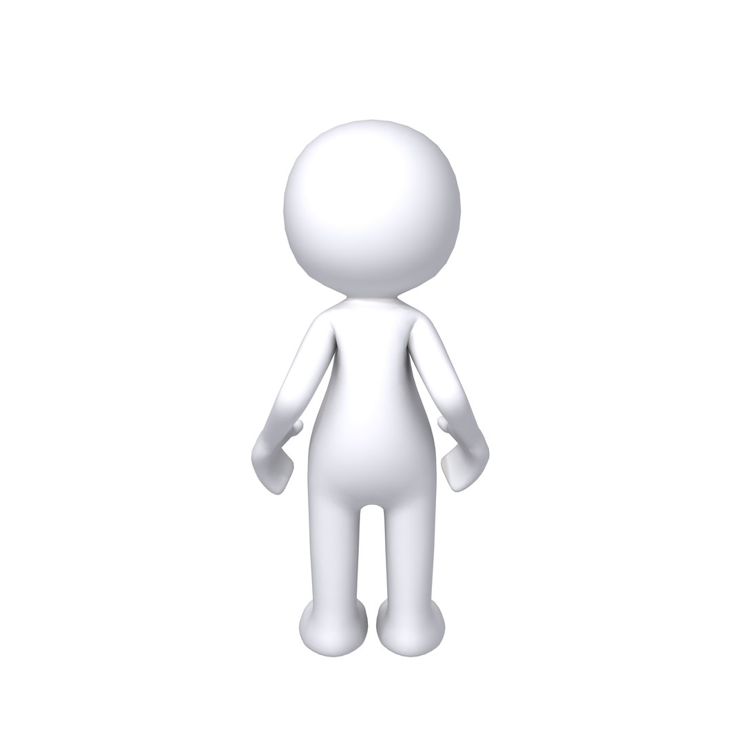Stickman Character 3D - TurboSquid 1570215