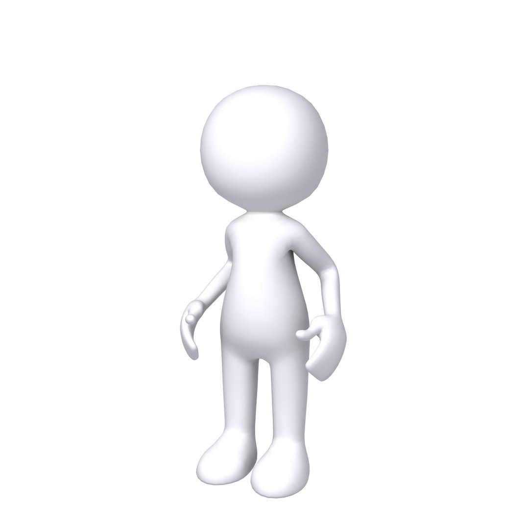 Stickman Character 3D - TurboSquid 1570215