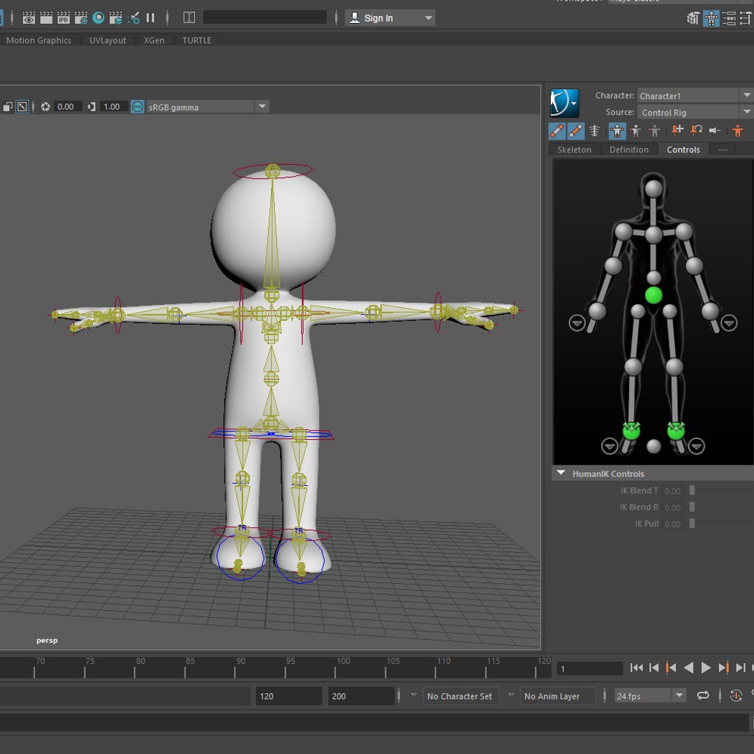 Stickman Character 3D - TurboSquid 1570215