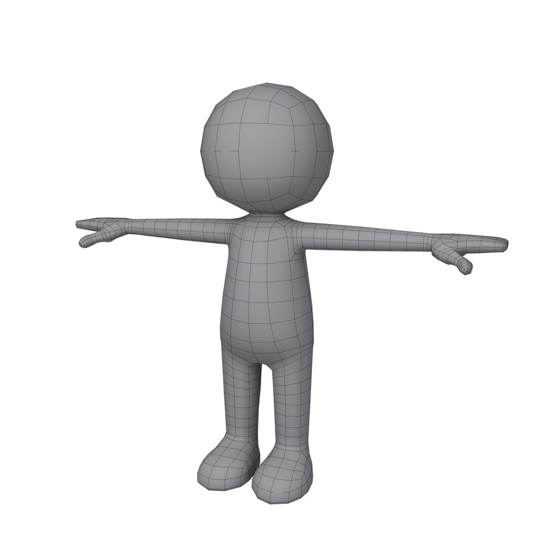 Stickman Character 3D - TurboSquid 1570215