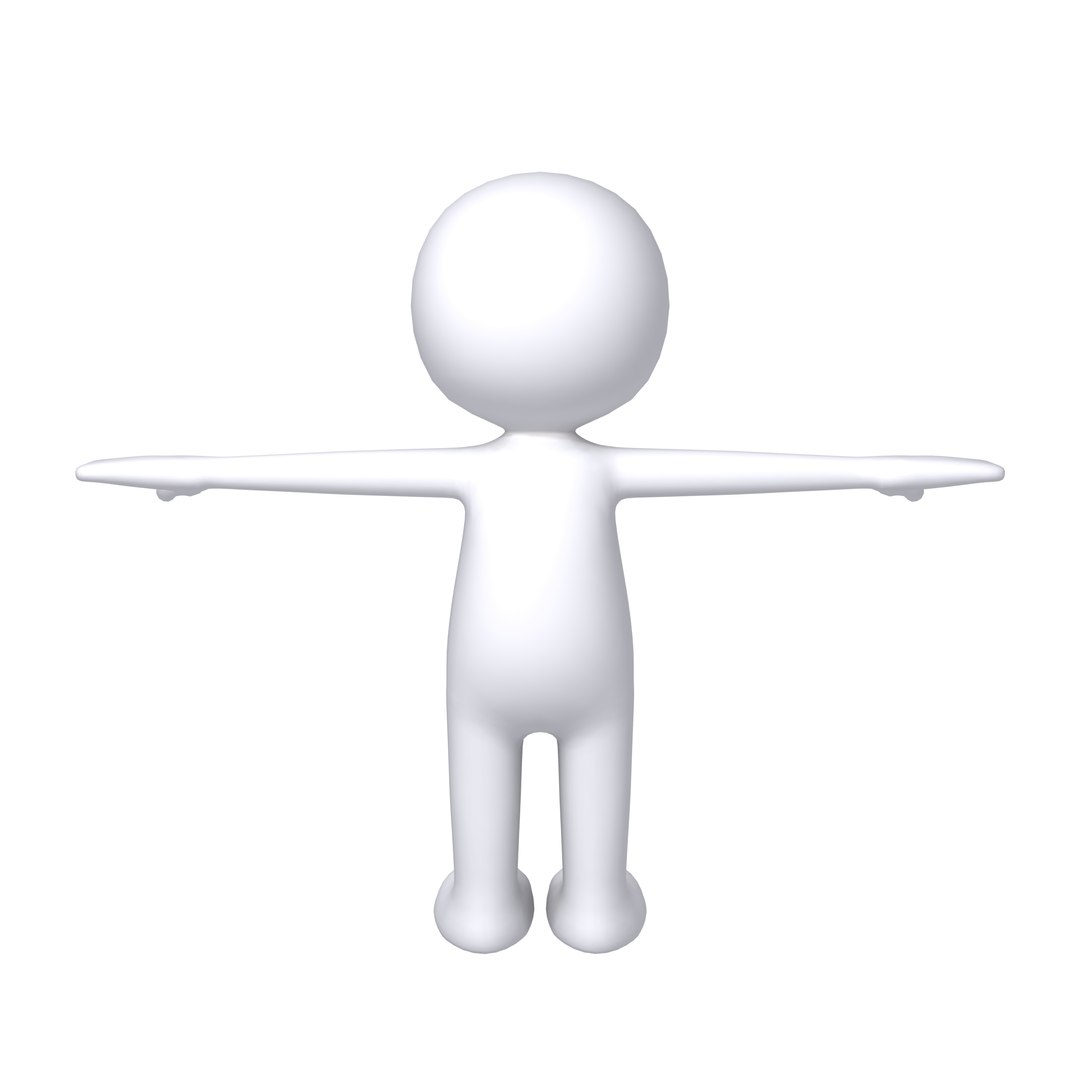 Stickman Character 3D - TurboSquid 1570215