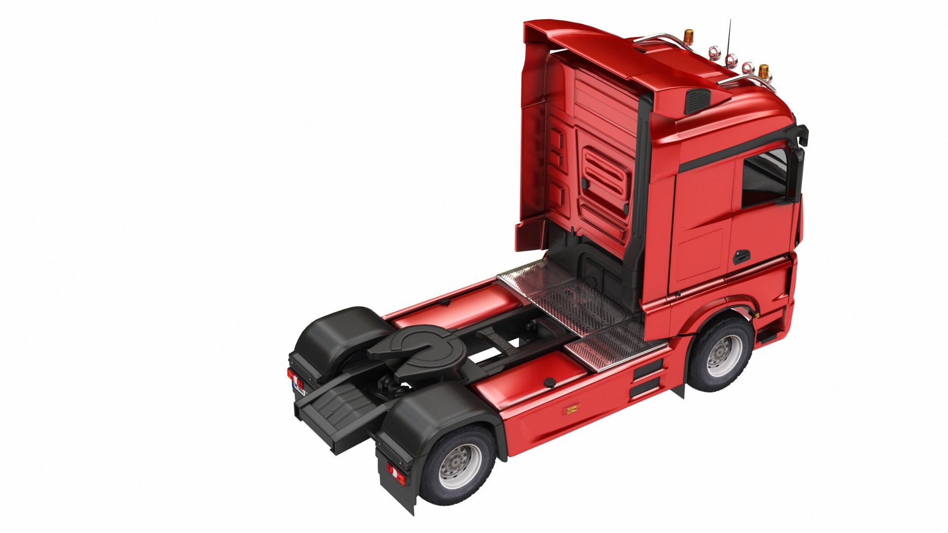 Mercedes Truck Red 3D - TurboSquid 1524416
