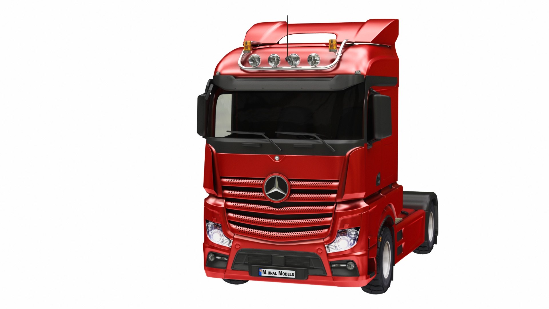 Mercedes Truck Red 3D - TurboSquid 1524416