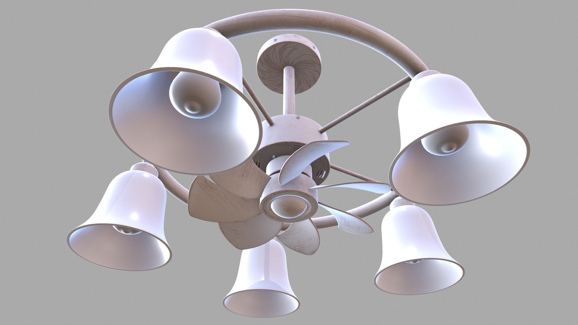 3D Fans With Lights Model - TurboSquid 2268419