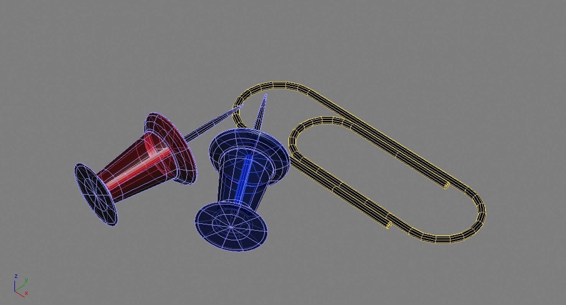 Push Pins 3D Model - TurboSquid 1385749