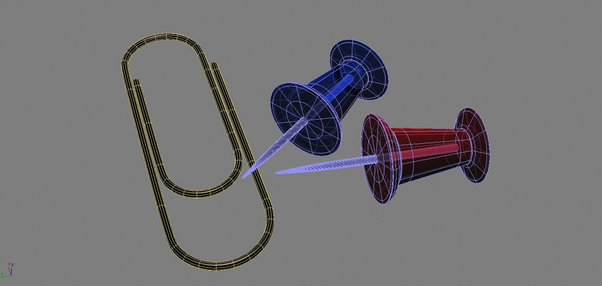 Push Pins 3D Model - TurboSquid 1385749