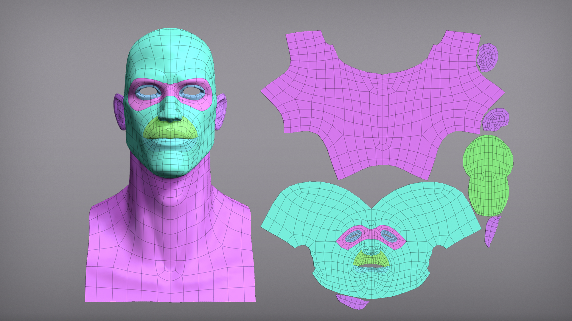 modèle 3D de Maillage de base de personnage masculin de dessin animé ...