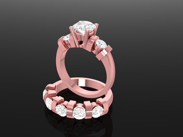 Diamond wedding ring model - TurboSquid 1561820
